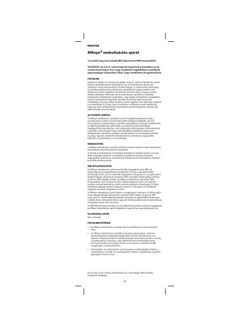 MAGYAR MReye ® embolizá