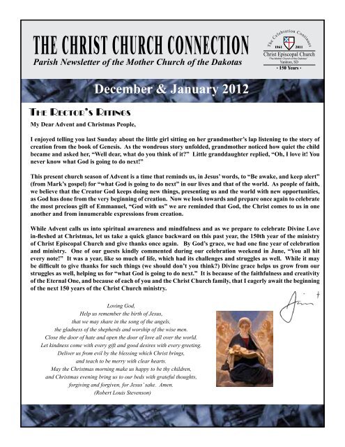 THE CHRIST CHURCH CONNECTION - Christ Episcopal Church