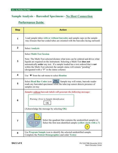 ACL ELITE/ELITE PRO Sampl