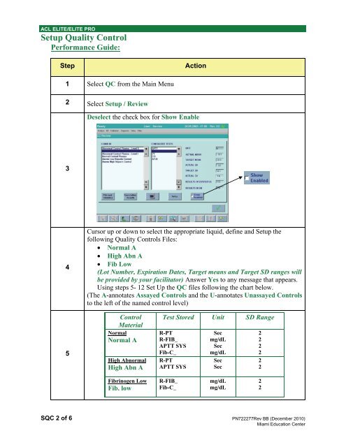 ACL ELITE/ELITE PRO Setup