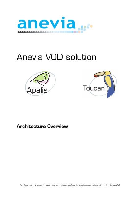 20070705 ANEVIA VoD Solution Overview - TV Digital