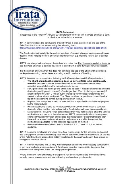 Shunt Geneva version Rev 0.pdf - irata