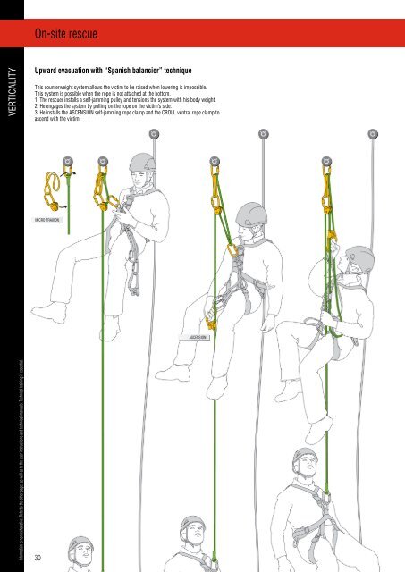 Dowload the On-site rescue techniques - Petzl