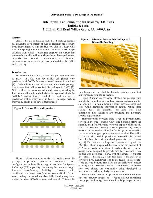 Advanced Ultra-Low-Loop Wire Bonds - Process Solutions Consulting