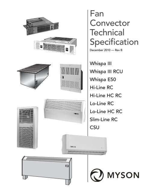 Myson Hydronic Whispa III Techs and Specs - ProHeatDirect