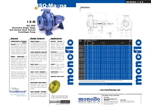 ISO-MAGNA [ISM] | Catalogue - Monoflo