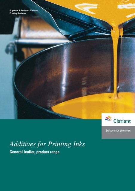 Additives for Printing Inks