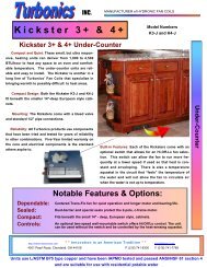 toester™ undercounter - Turbonics