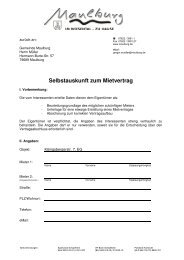 Formular Mieter- selbstauskunft (PDF, 92kb) - Gerl Immobilien