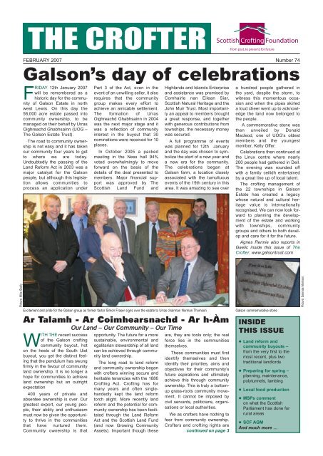 Crofter 74 - Scottish Crofting Federation