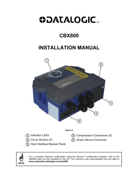 CBX800 INSTALLATION MANUAL - Datalogic Automation