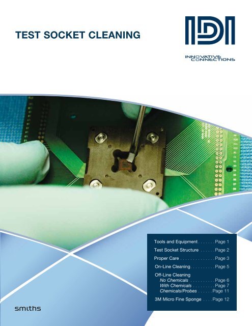 TEST SOCKET CLEANING - Interconnect Devices, Inc.