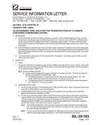 SERVICE INFORMATION LETTER - AVOX Systems, Inc.