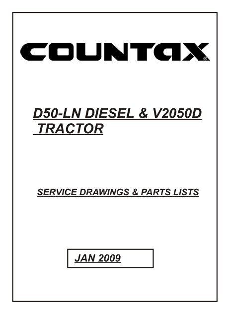 D50-LN & V2050D DECALS - Countax Tractor Spares