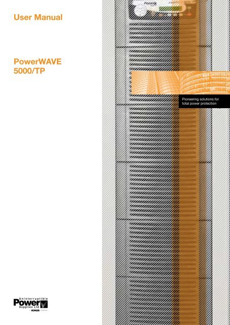 PowerWAVE 5000/TP User Manual - Uninterruptible Power ...