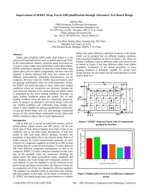 Improvement of JEDEC Drop Test in SJR Qualification - ECA Digital ...
