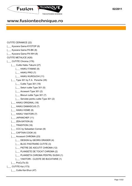 Catalog - Fusion technique