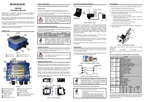 CBX100 Installation Manual - bei ID-Systems