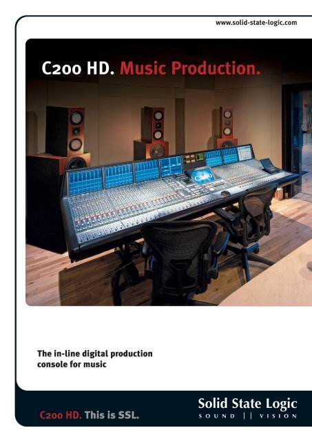 C200 HD. Music Production. - Solid State Logic