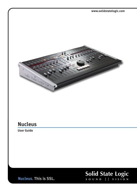 Nucleus User Guide - Solid State Logic
