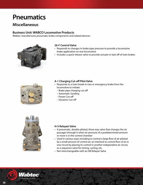 20 Pneumatics Miscellaneo