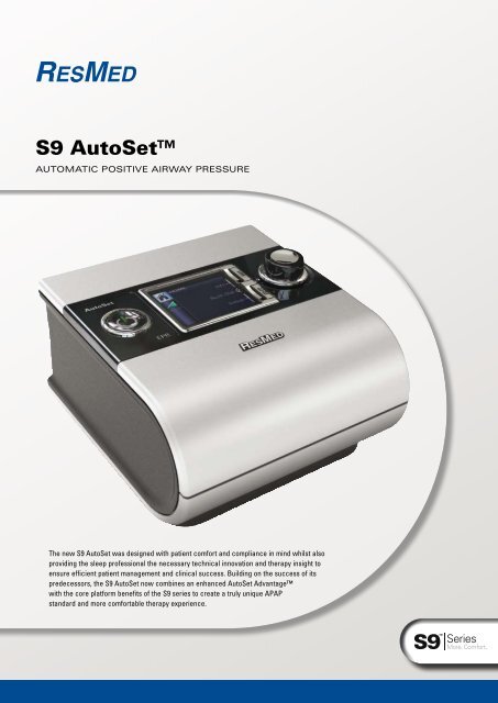 S9 AutoSet™ - ResMed