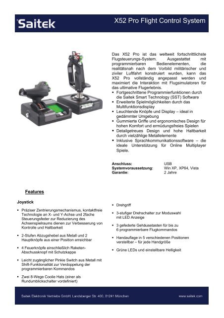 X52 Pro Flight Control System
