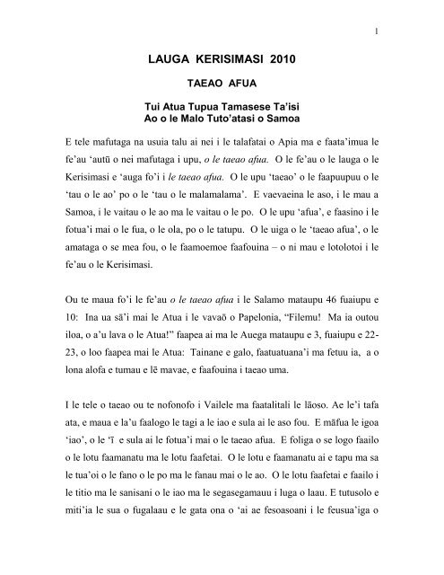 LAUGA KERISIMASI 2010 - The Head of State