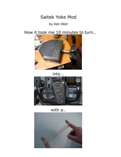 Saitek Yoke Mod