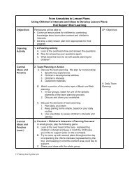 New Preschool Curriculum Preview - High/Scope Educational ...