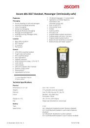 User Manual Ascom d81 DECT Handset, TD 92644EN - Ascom US