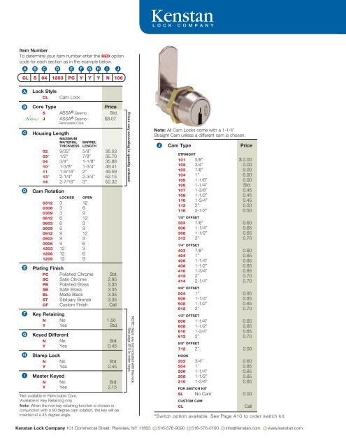 Item Number To determine