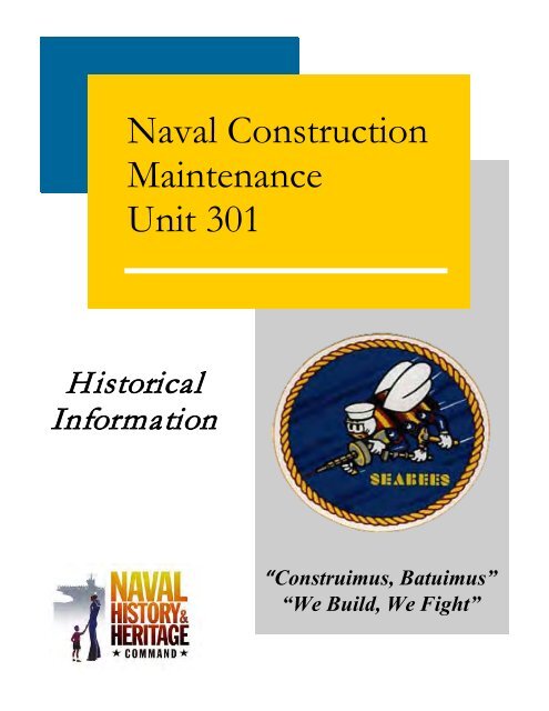 CBMU 301 - Naval History and Heritage Command