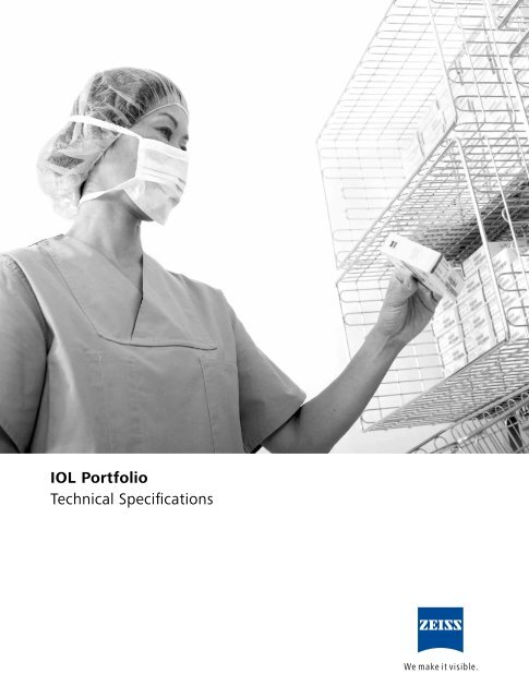 IOL Portfolio Technical Specifications - Carl Zeiss Meditec AG