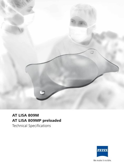 Technical data sheet for AT LISA 809M - Carl Zeiss Meditec AG