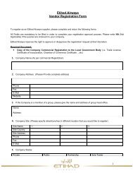 MEDIF form - Etihad Airways