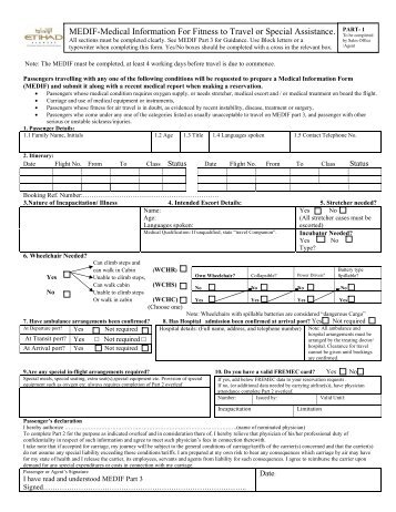 This form must be returned to the Head of Medical ... - Kenya Airways
