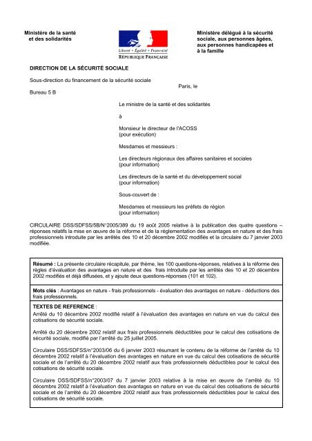 Ministère de la santé e Ministère de la santé e