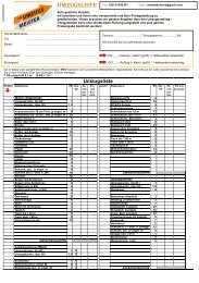 Umzugsliste - Umzugsfirma Der Pfennig Gute Umzug