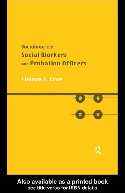 Sociology for Social Workers and Probation Officers - EAPSocialWork
