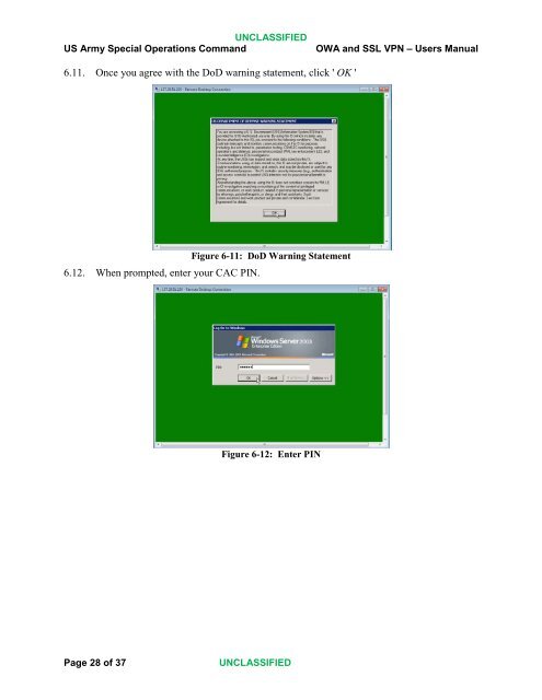 UNCLASSIFIED US Army Spec