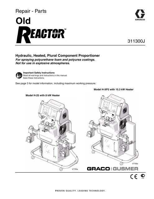H-25, H-XP2 (old) Reactor Manual - Demilec USA