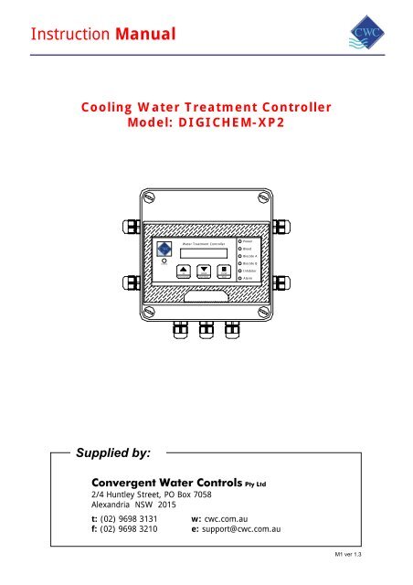 DIGICHEM-XP2 - Convergent Water Controls