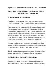 Problem Set #6 Answer Key