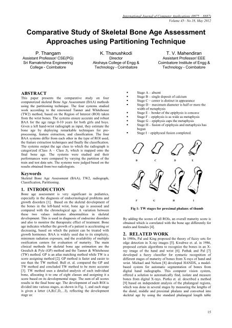 Comparative Study of Skeletal Bone Age Assessment Approaches ...