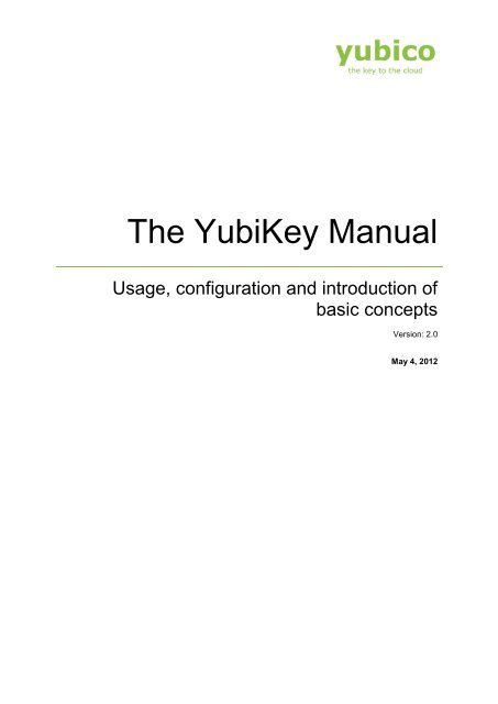 The YubiKey Manual - Yubico
