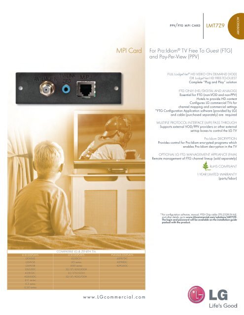 MPI Card - LG Electronics
