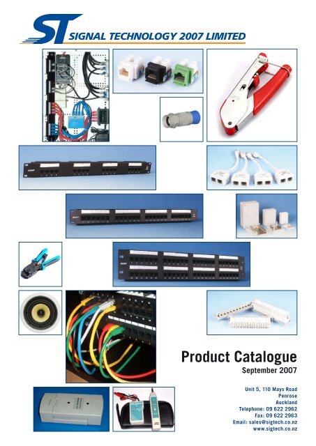 SIGNAL TECHNOLOGY 2007 Ltd - CATALOGUE