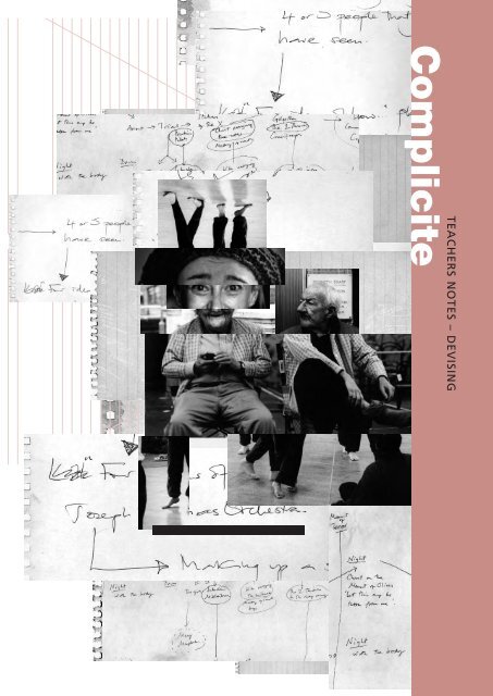 TEACHERS NOTES - DEVISING - Complicite