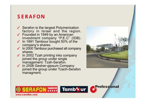 Serafon profile-construction products - Tambour International